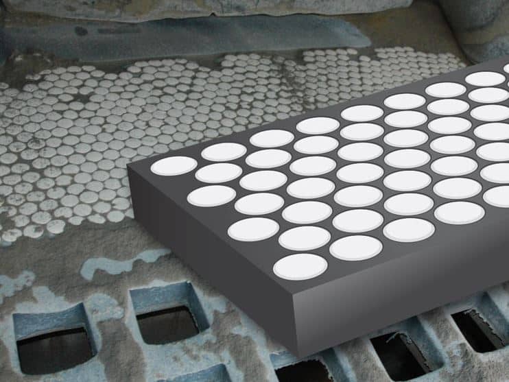Rubber-Ceramic Wear Liners for Chutes & Mills | GRT Rubber